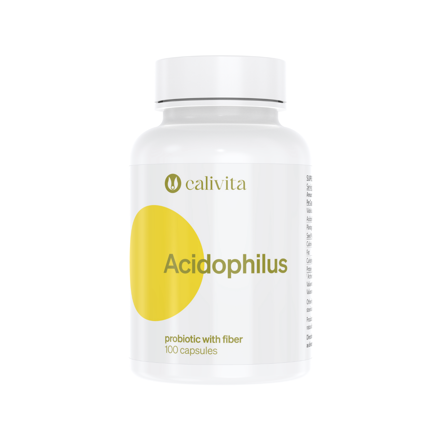 Calivita Acidophilus - Probiotic with Fiber (100 Capsules) – Vitalaum