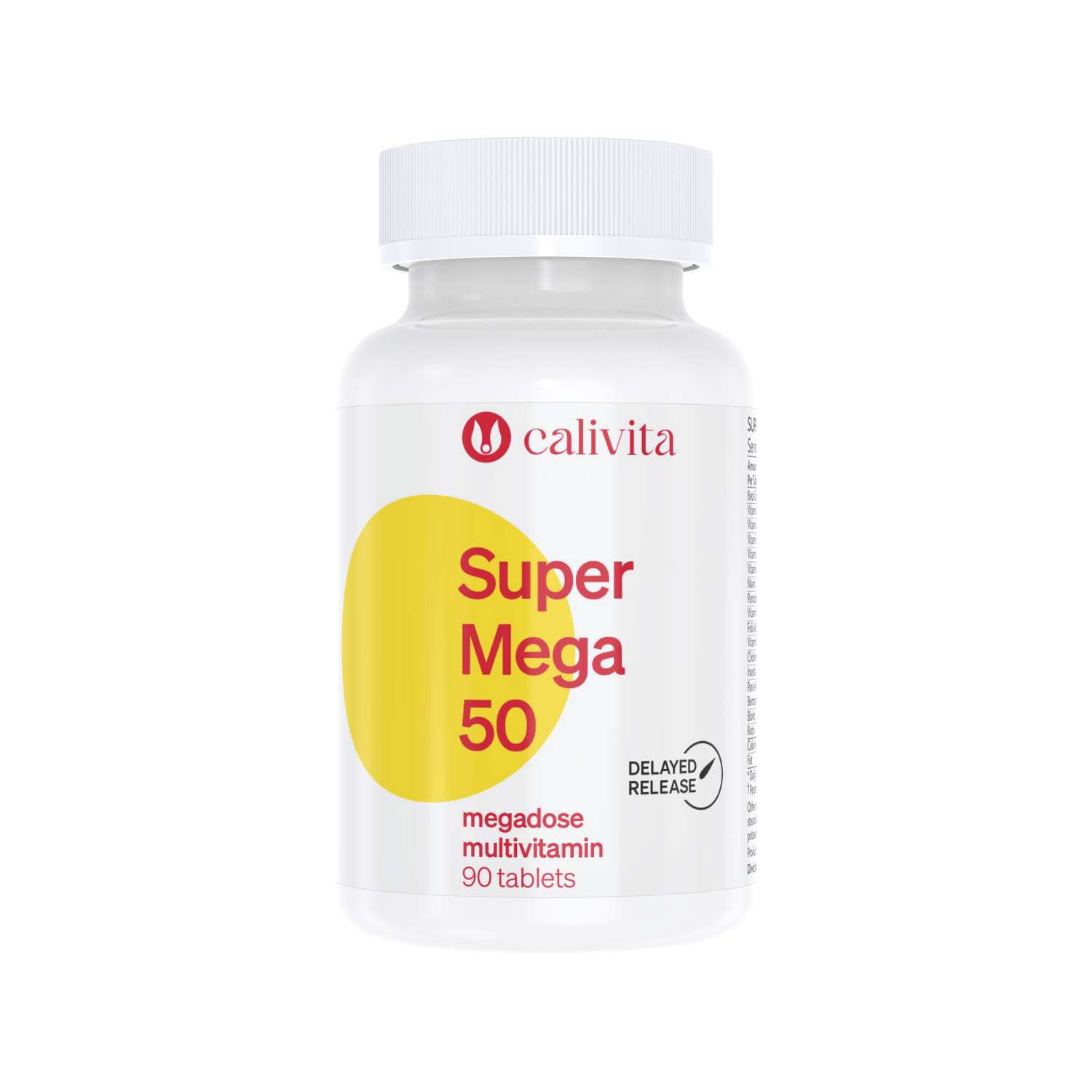 Calivita Super Mega 50 - Multivitamin Complex (90 Tablets) – Vitalaum
