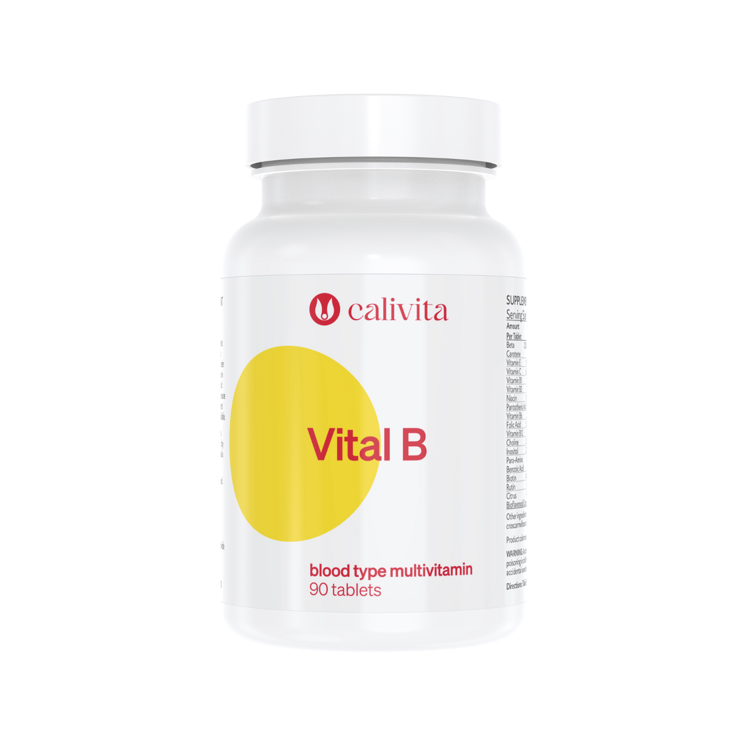 Calivita Vital B - Multivitamin for Blood Type B (90 Tablets) – Vitalaum