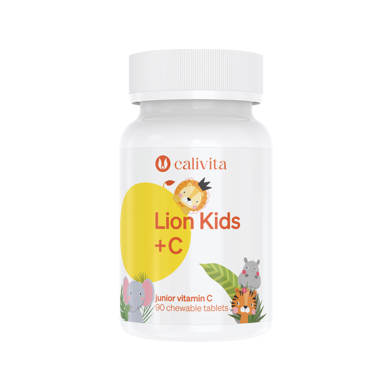 Calivita Lion Kids +C - Chewable Multivitamin (90 Tablets) – Vitalaum